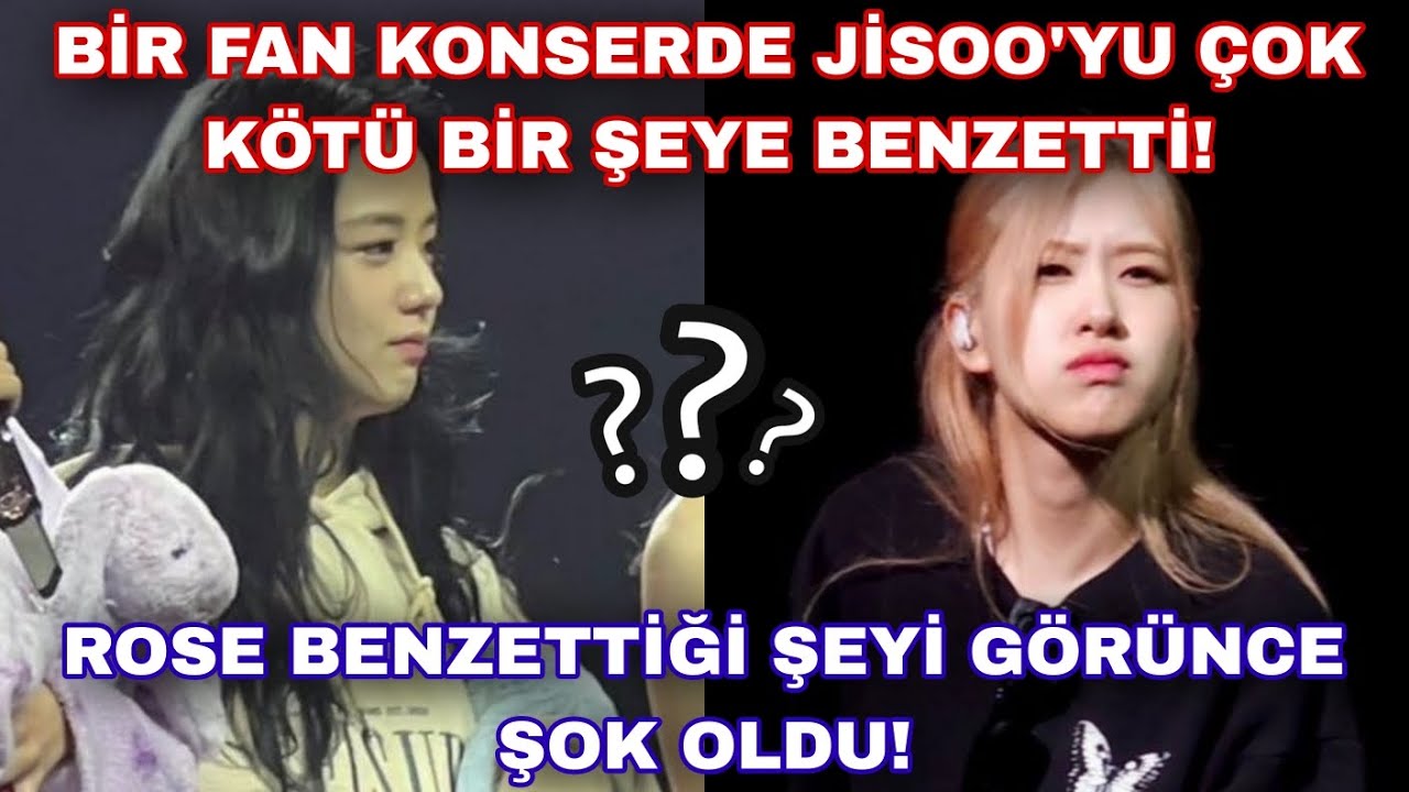 Bir fan konserde Jisoo'yu çok kötü bir şeye benzetti! Rose benzettiği ...