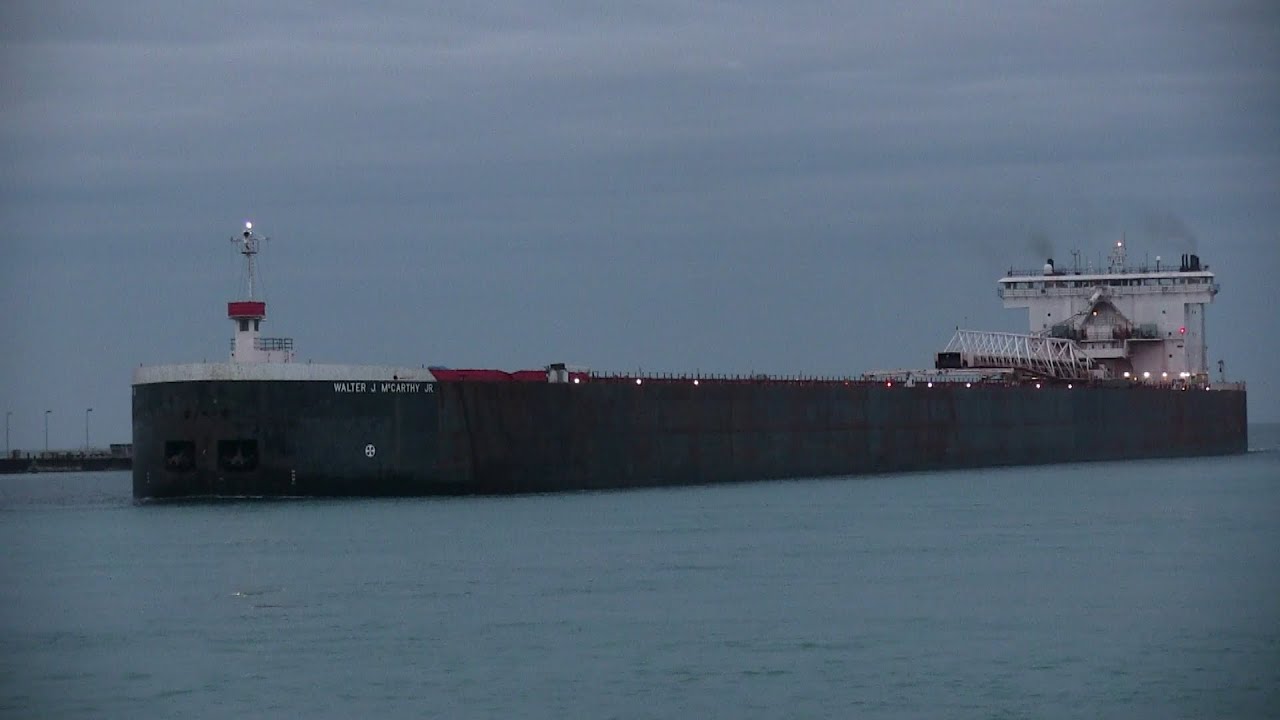 Walter J McCarthy Jr 305m Cargo Ship Coming Down From Lake Huron - YouTube