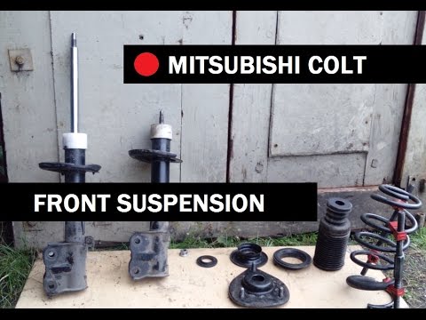 MITSUBISHI COLT front suspension - YouTube