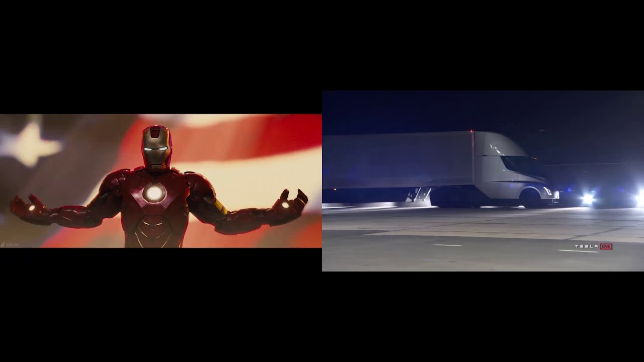 Comparison Tony Stark and Elon Musk Opening Presentation - YouTube