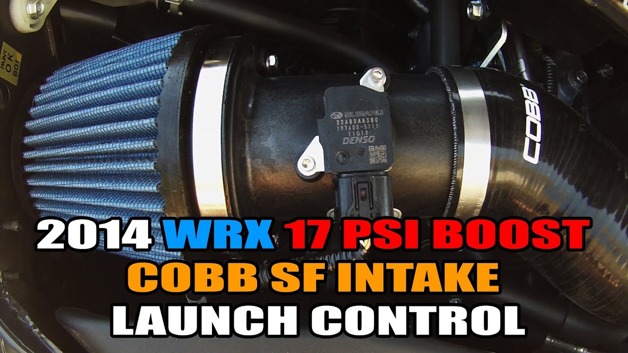 Subaru WRX Boosting @ 17 PSI Cobb SF Intake & Launch Control - YouTube