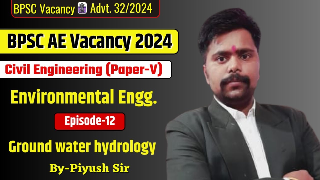 BPSC AE 2024 || L-12 Environmental Engineering #bpsc_ae_2024 - YouTube