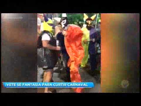 IVETE SE FANTASIA PARA CURTIR CARNAVAL ! BALANÇO GERAL RS 05/03/2019 - TV RECORD