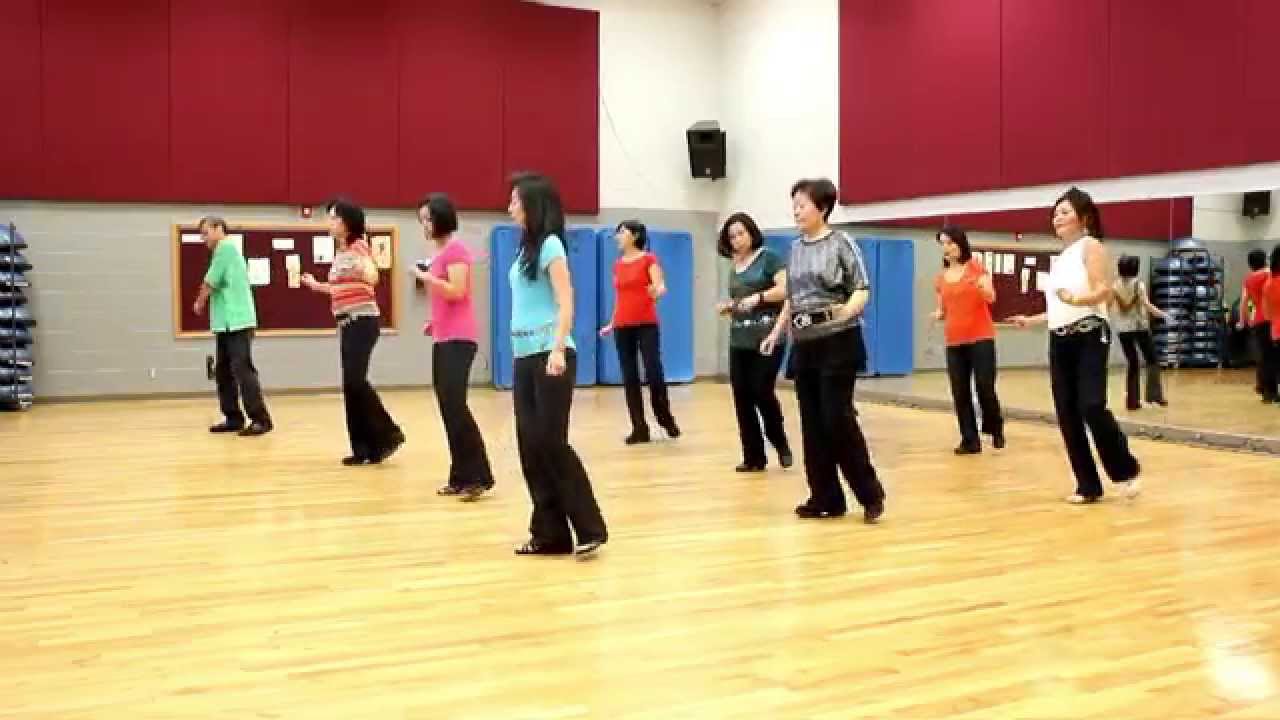 Long Hot Night - Line Dance (Dance & Teach in English & 中文) - YouTube