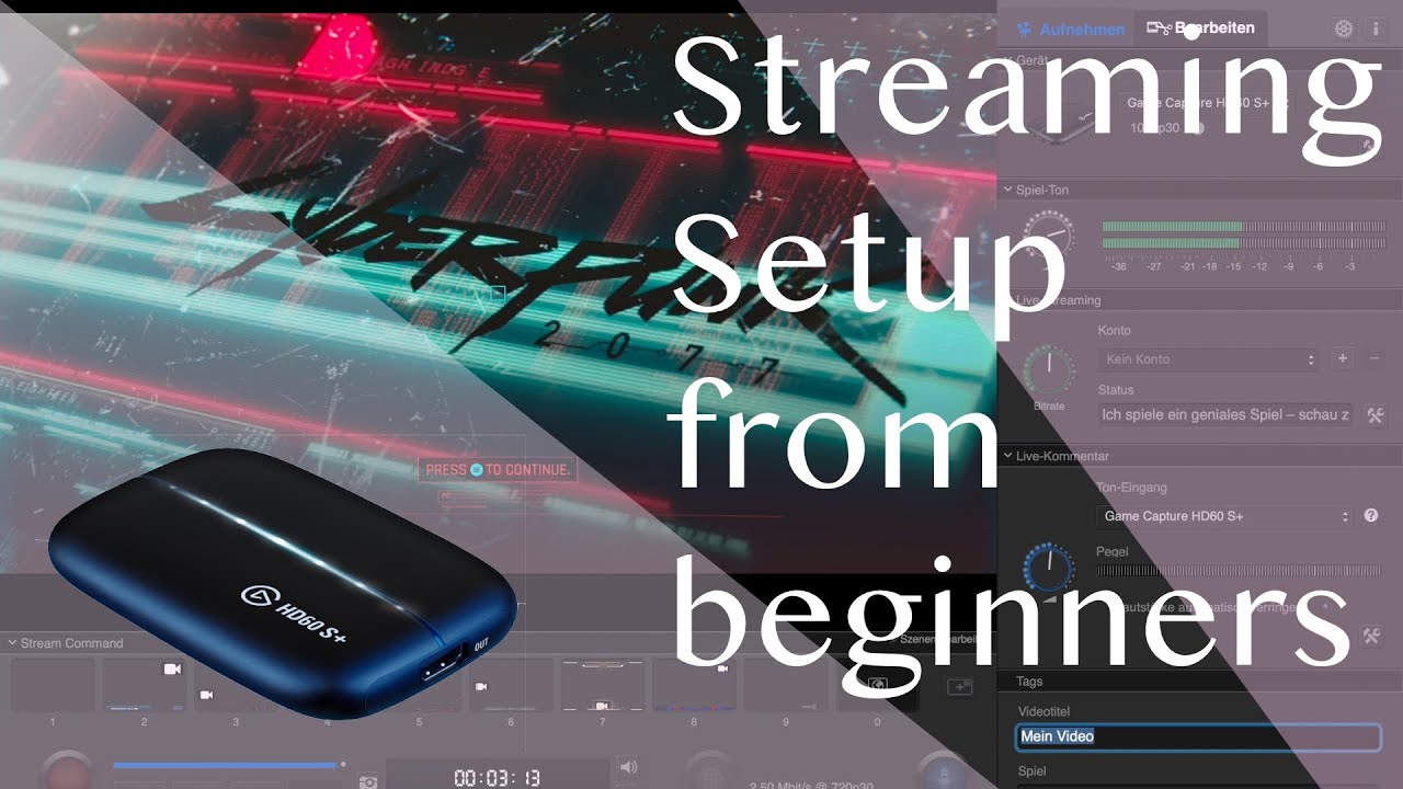 Streaming Setup for Beginners in 2021 (using Elgato Capture Card HD60 ...