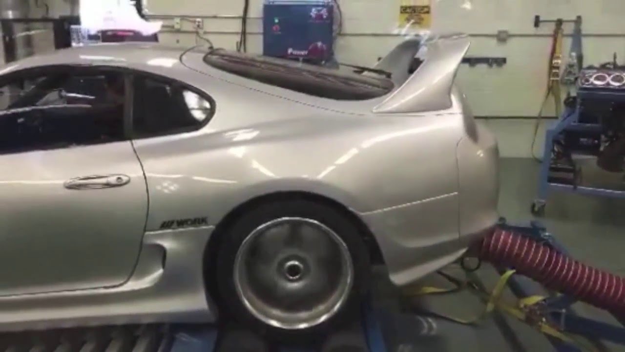 BPU Supra Twin Turbo Dyno - YouTube
