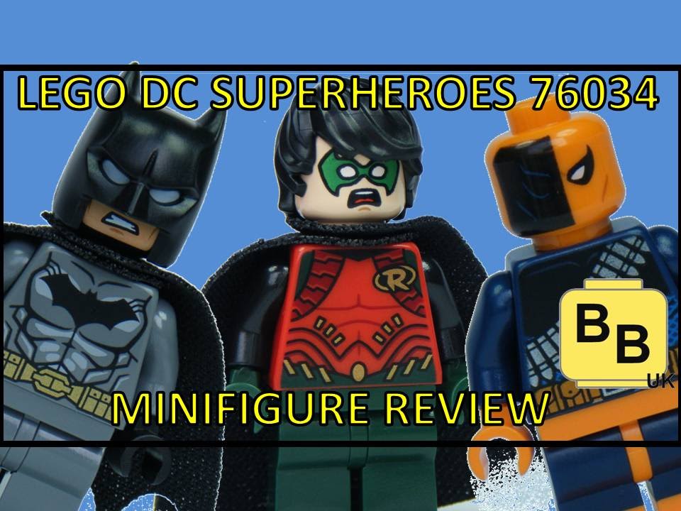 LEGO DC SUPERHEROES BATMAN DEATHSTROKE ROBIN MINIFIGURES 76034 REVIEW ...