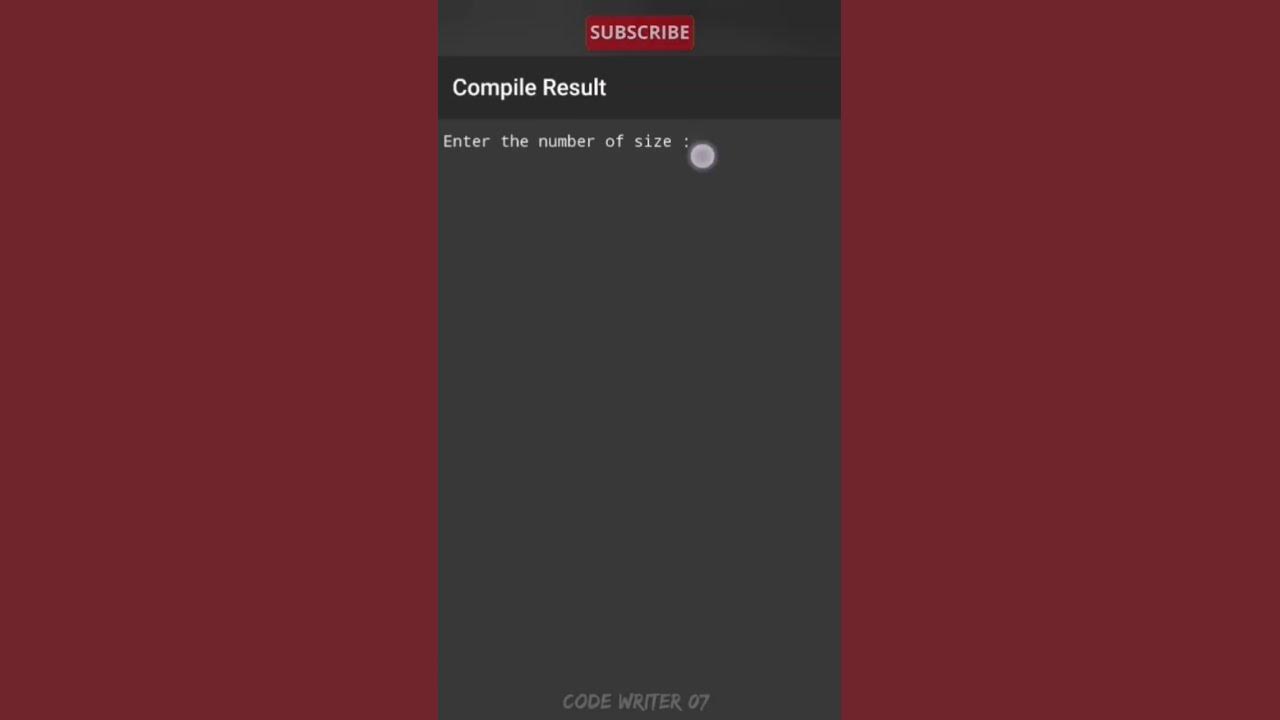 Best C Pattern Program Tutorial Video 💯🧠 Codewriter07 Coding Youtubeshorts Programming