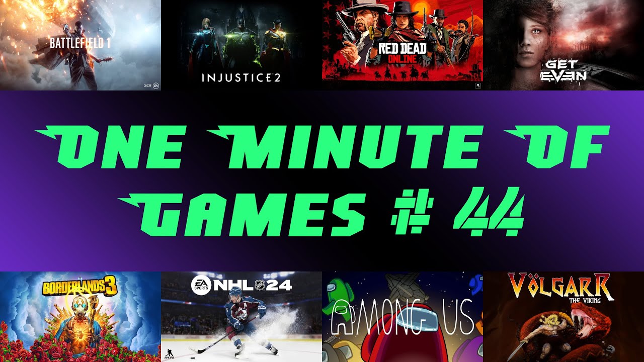 🕐 One MINUTE Of GAMES #44 - YouTube