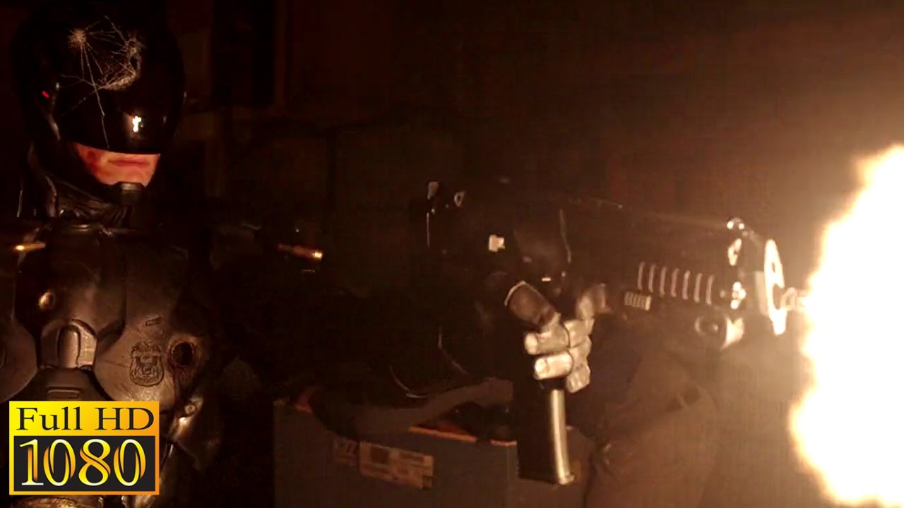 RoboCop (2014) - Warehouse Assault Scene (1080p) FULL HD - YouTube