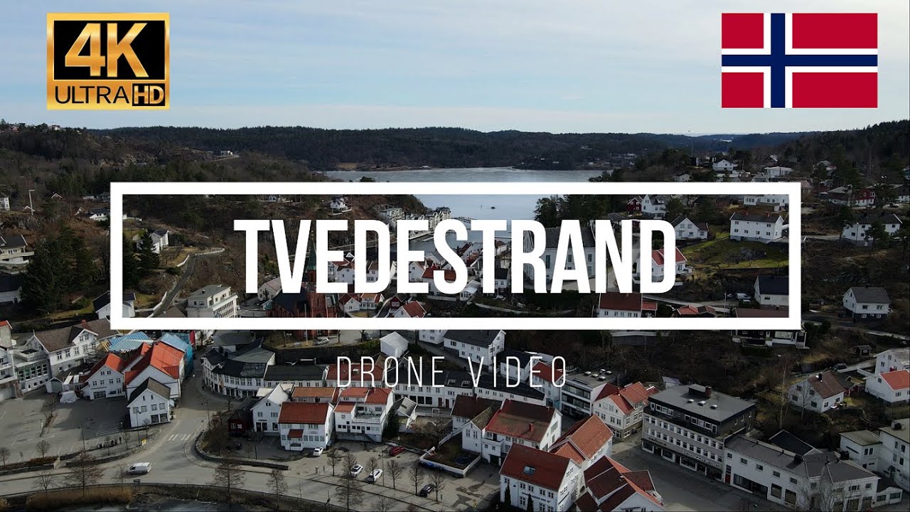 Tvedestrand City Centre | 4K Drone - YouTube