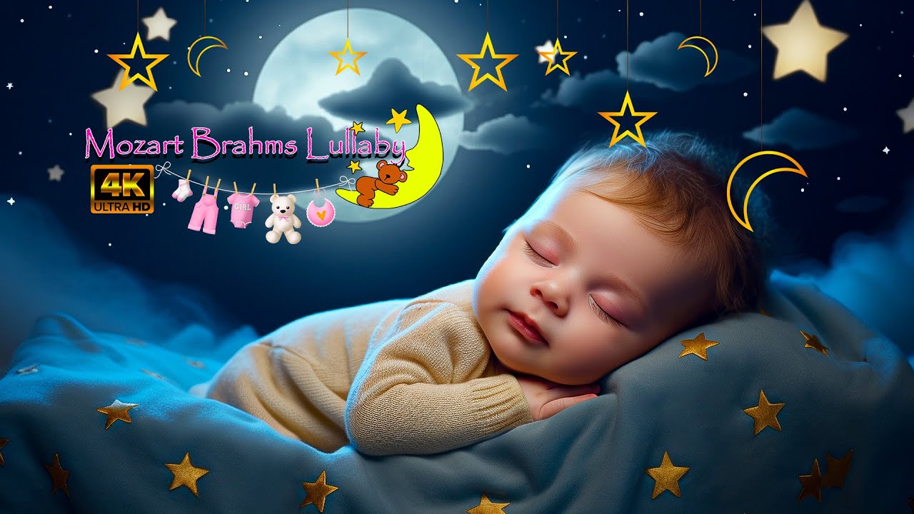 Baby Sleep Music💤Moon and Stars In The Sky | Relaxing Music Before Bed ...