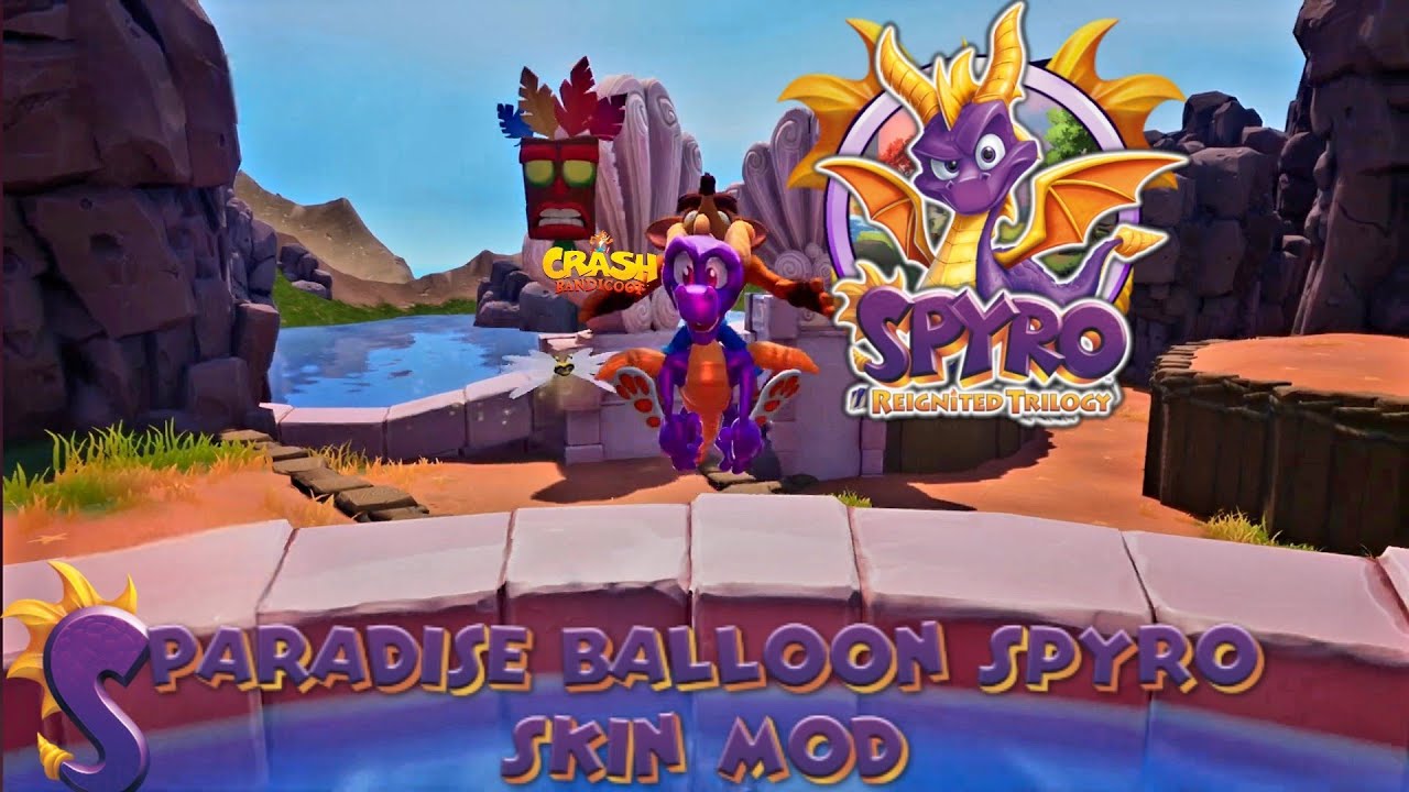 Spyro Reignited Trilogy: Parade Balloon Spyro Skin Mod - YouTube