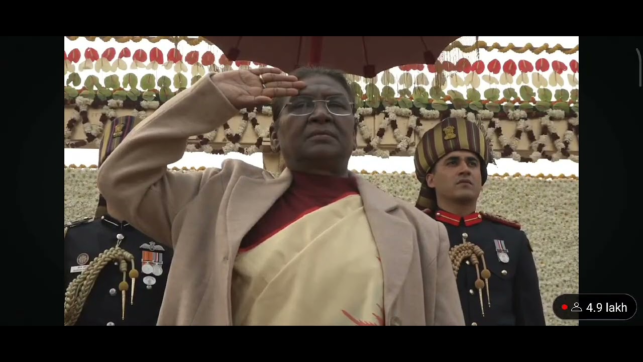 MNS officers in 75th Republic Day Parade with Selute by President - YouTube