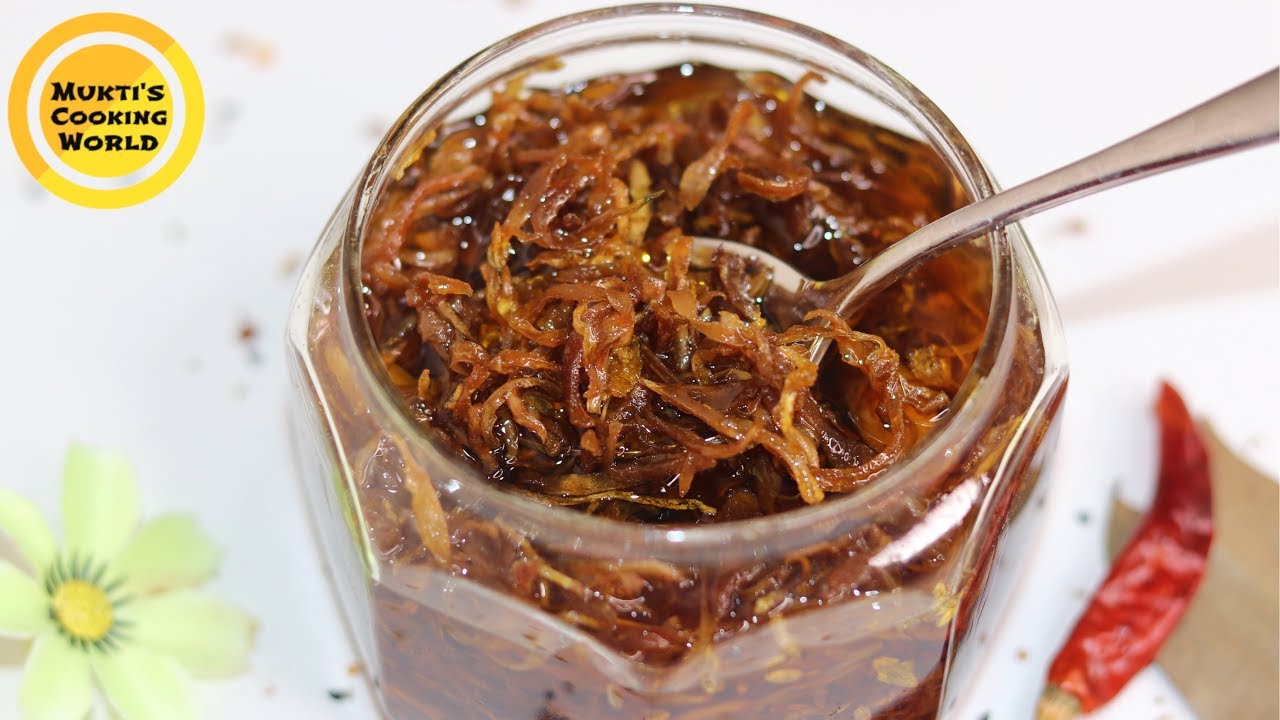 কাঁচা আম পেয়াজের ঝুরি আচার ॥ Amer Jhuri Achar ॥ Bangladeshi Raw Mango ...