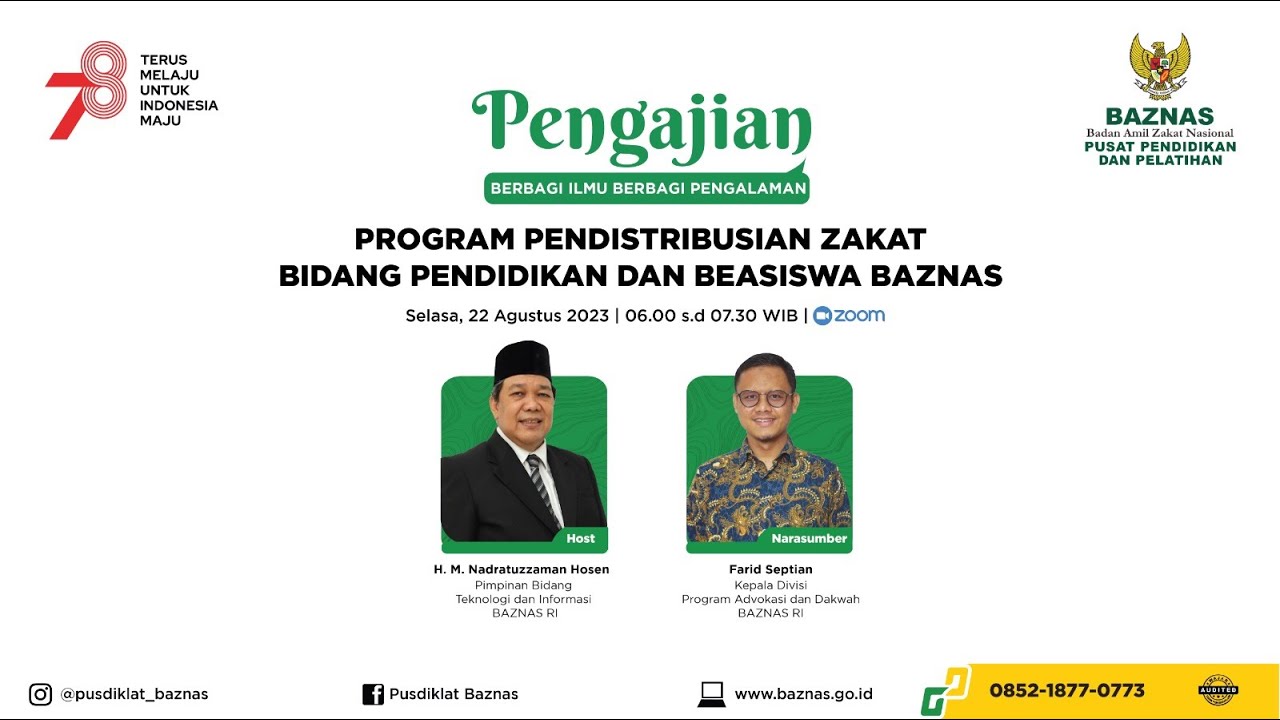 PROGRAM PENDISTRIBUSIAN ZAKAT BIDANG PENDIDIKAN DAN BEASISWA BAZNAS ...