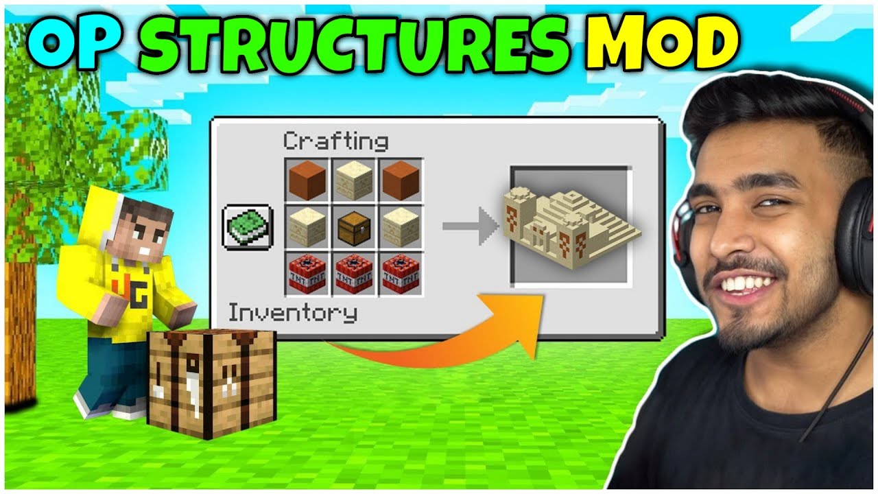 OP Structures Mod For Minecraft Bedrock/PE & CAB 1.19 || OP Structures ...