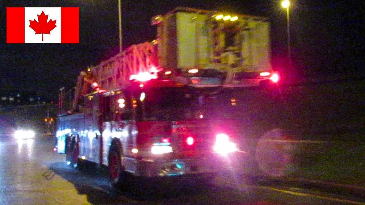 Dorval | Montréal Fire Service (SIM) Pumper 2063 & Tower 4063 ...