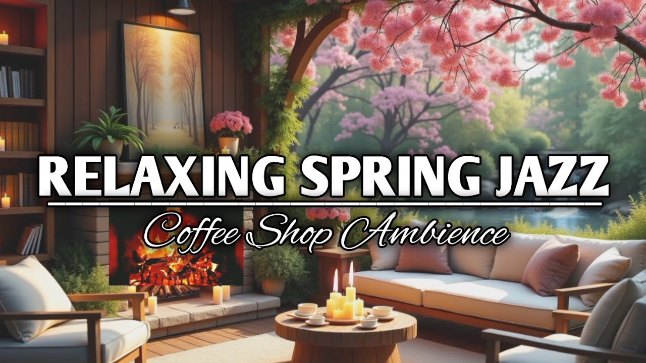 Relaxing Spring Jazz, Coffee Shop Ambience, student jazz, sleep jazz ...