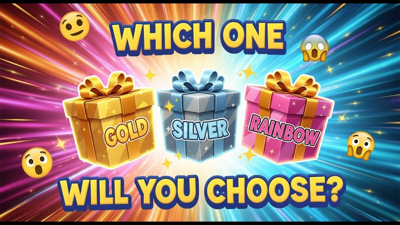 Which Gift Would You Choose? 💎 Rainbow, Gold, or Silver Surprise Box! 🎁 ...