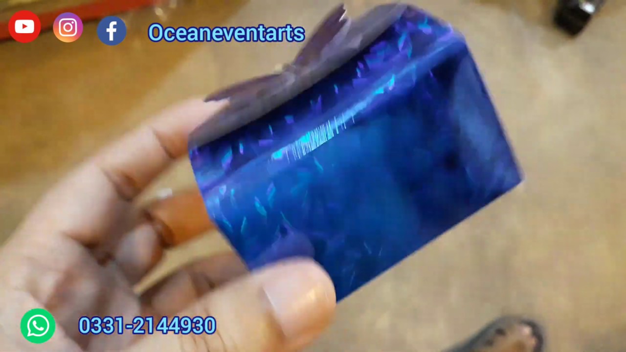 Royal blue box | blue bid box | Oceaneventarts - YouTube