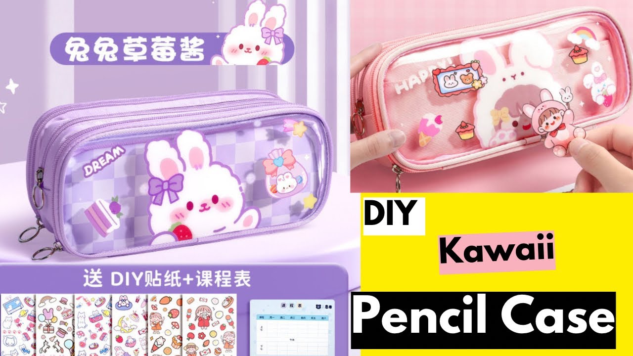 How to make cute homemade Pencil case / diy paper Pencil box / paper ...