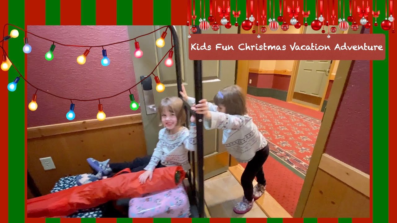 ~ Kids Video Fun Christmas Vacation ~ Girls Go on Waterpark Adventure ...