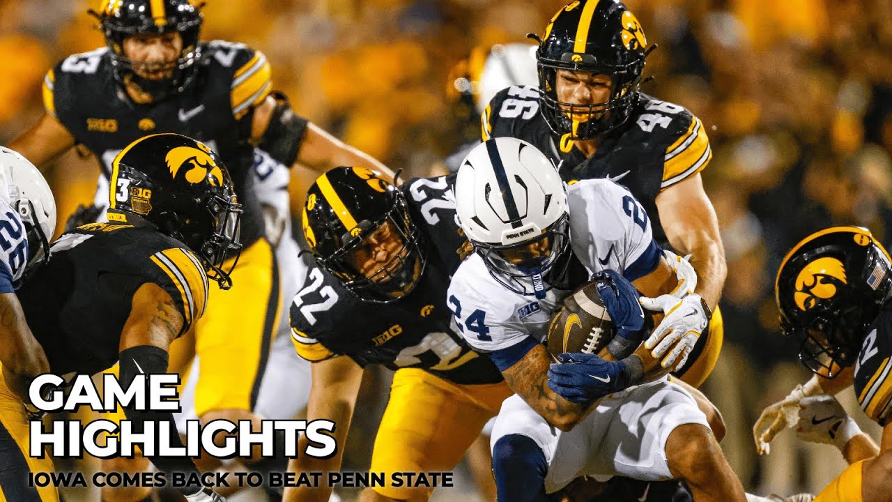 Iowa vs. Penn State Highlights | Oct. 18 - YouTube