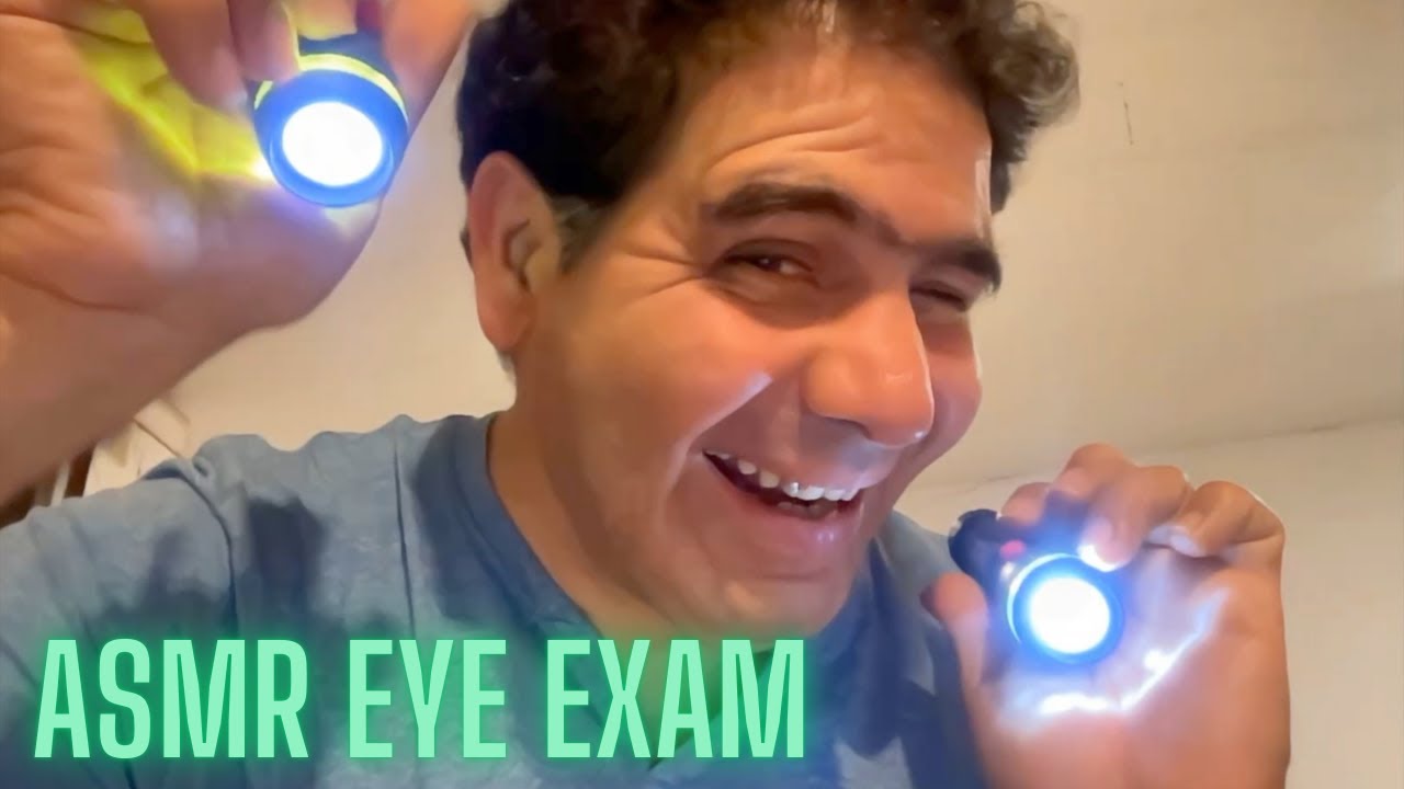 ASMR EYE EXAM SHARP OR DULL #asmr - YouTube
