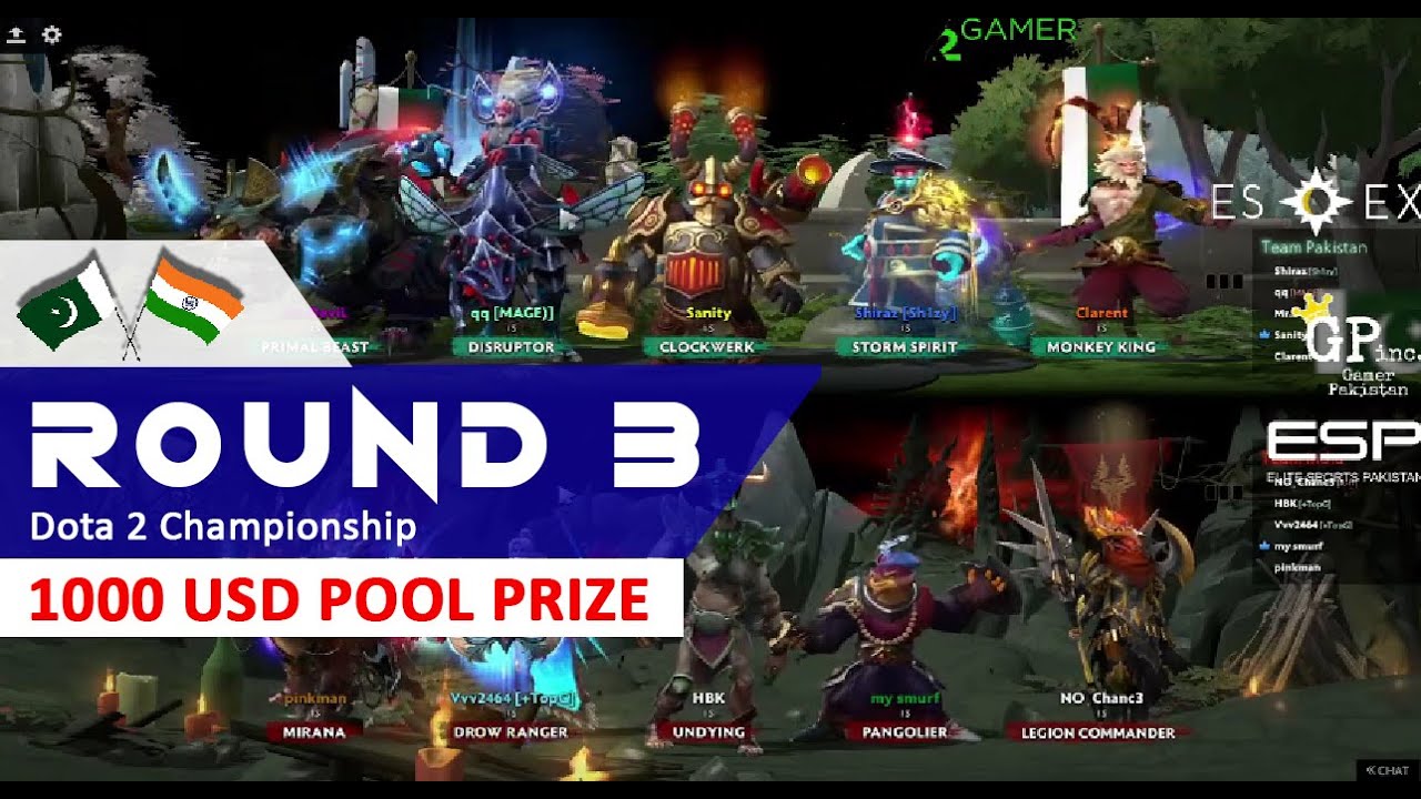 Round 3 Dota 2 Championship PAK Vs IND | Prize Pool 1000 $ | Elite ...