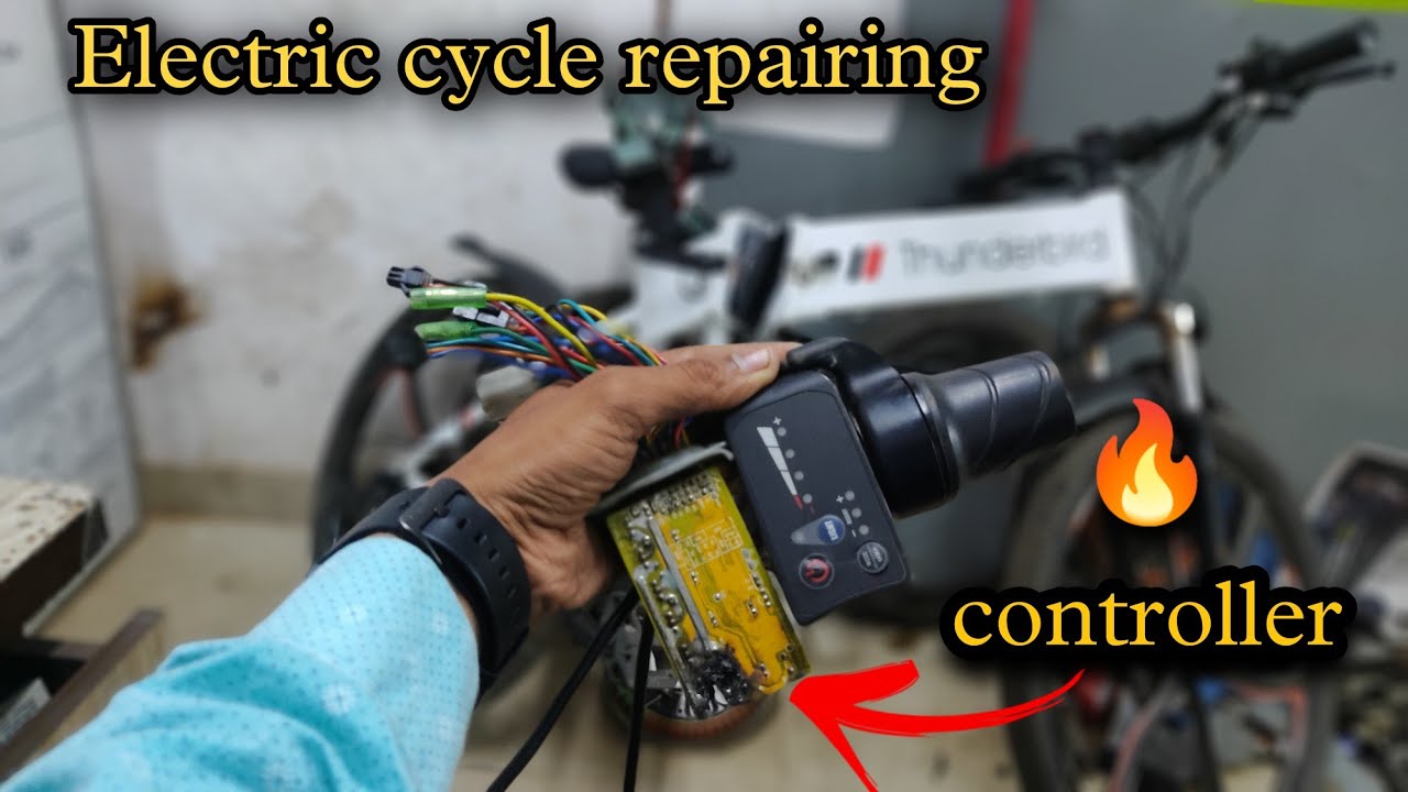 Electric cycle repairing work service - YouTube
