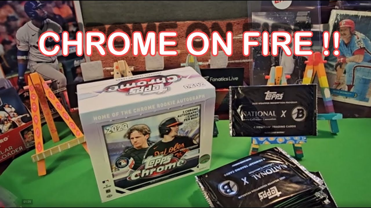 2023 Topps Chrome Jumbo Hobby Box and MORE Topps Redemption packs From ...
