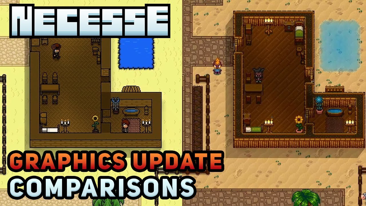 Necesse Graphics Update Environment Comparisons - YouTube