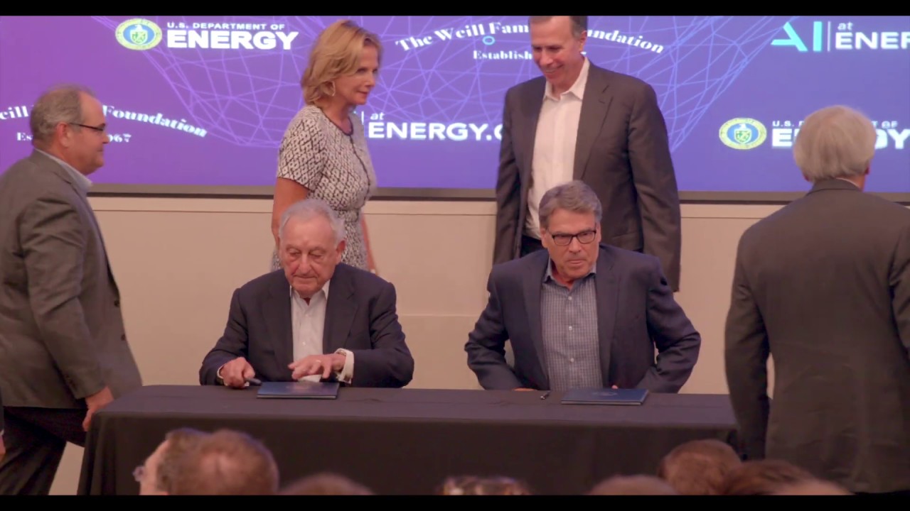 Secretary Perry and Sandy Weill Sign MOU on Using AI to Advance ...