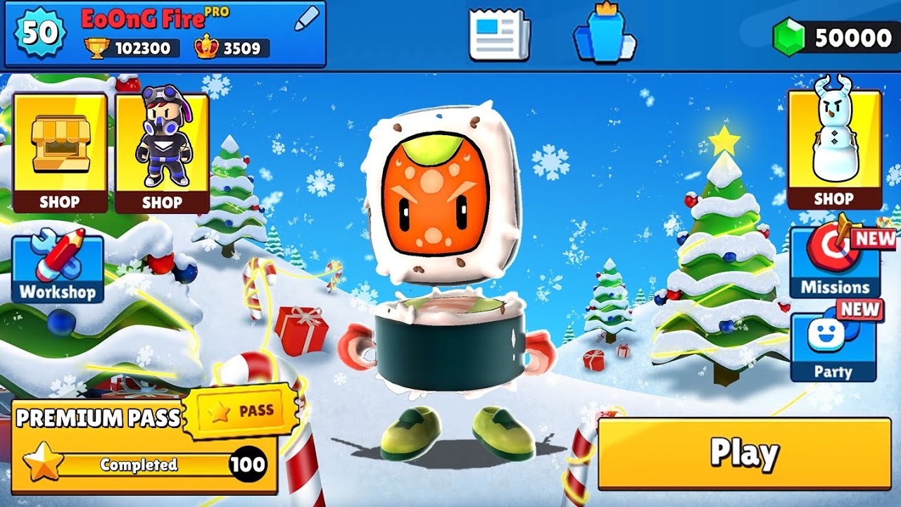 "NEW" UPDATE 0.61 | NEW EMOTE SNOWBALL | Stumble Guys - YouTube