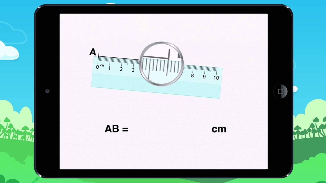 Measuring segments with a ruler! Example 1 - YouTube
