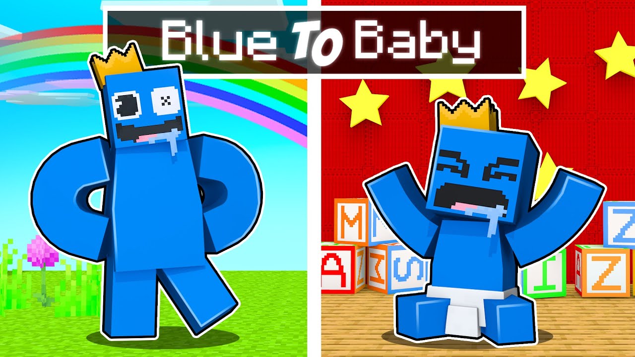 Transforming RAINBOW FRIENDS in Minecraft! - YouTube