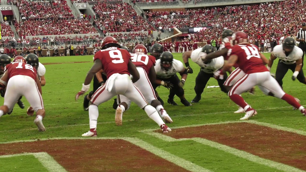 Army Football: Connor Slomka Touchdown Run vs. Oklahoma 9-22-18 - YouTube