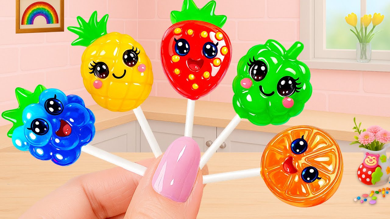 Enjoyable Making Miniature Rainbow Fruit Jelly Sticks 🍭 Easy & Fun Dessert Ideas | Tiny Joy ...
