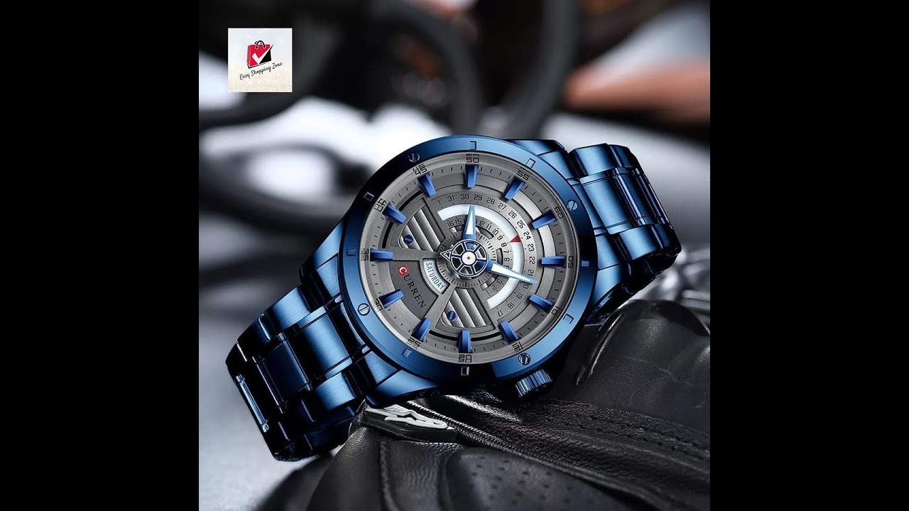 CURREN 8381 Blue Color Watch || Easy Shopping Zone || Bangla Watch ...