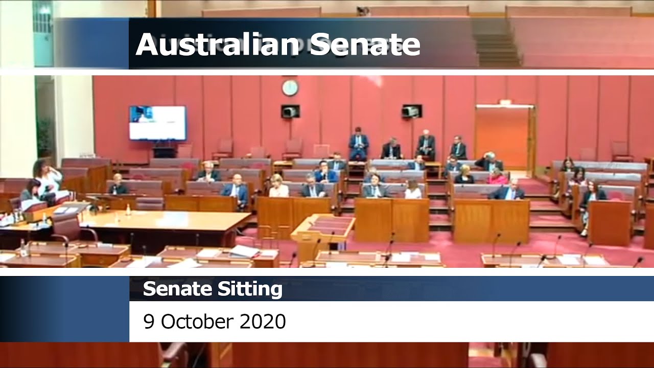 Senate Sitting - 9 October 2020 - YouTube