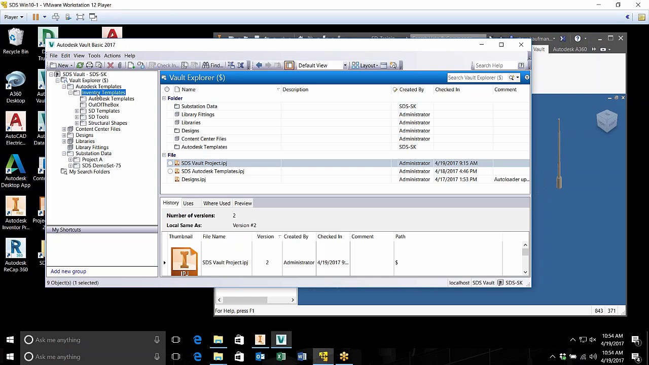 SDS Consortium Physical Design Group - Vault Setup Example – Identical ...