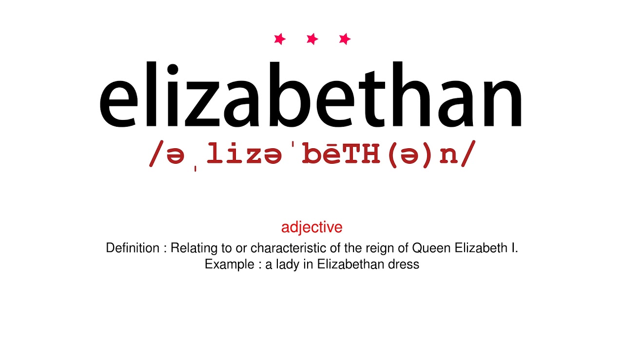 How to pronounce elizabethan - Vocab Today - YouTube