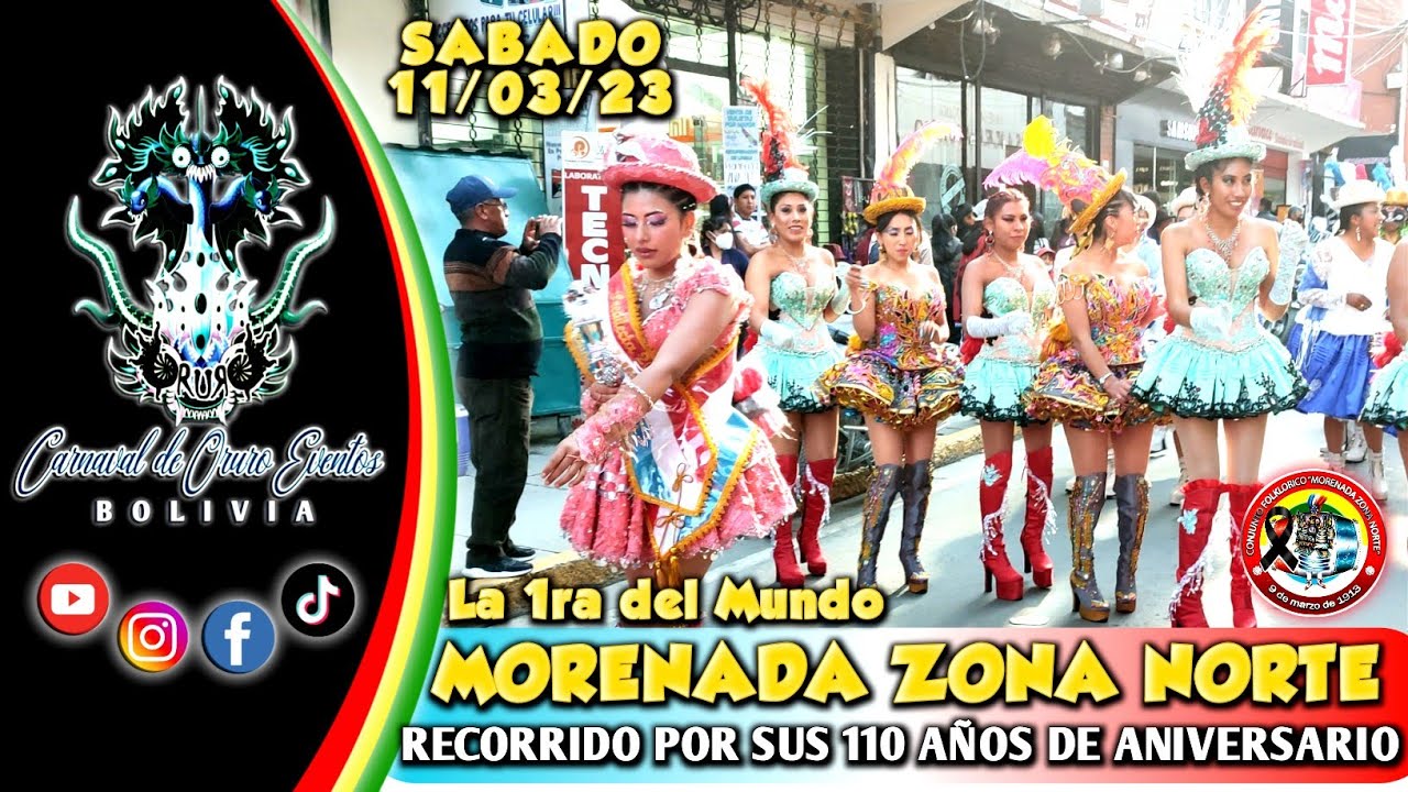 MORENADA ZONA NORTE CENTENARIO LA 1RA DEL MUNDO - RECORRIDO EN SUS 110 ...