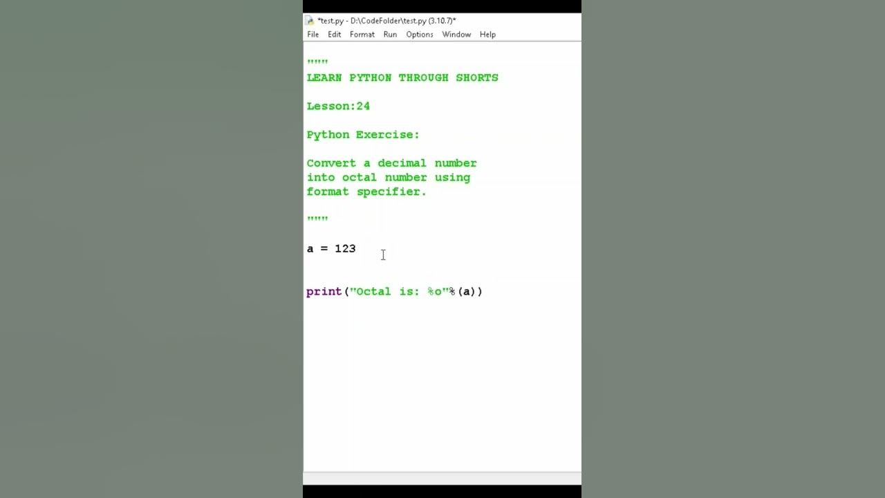 Python Coding Exercise For Absolute Beginners Shorts Python Coding Pythontricks