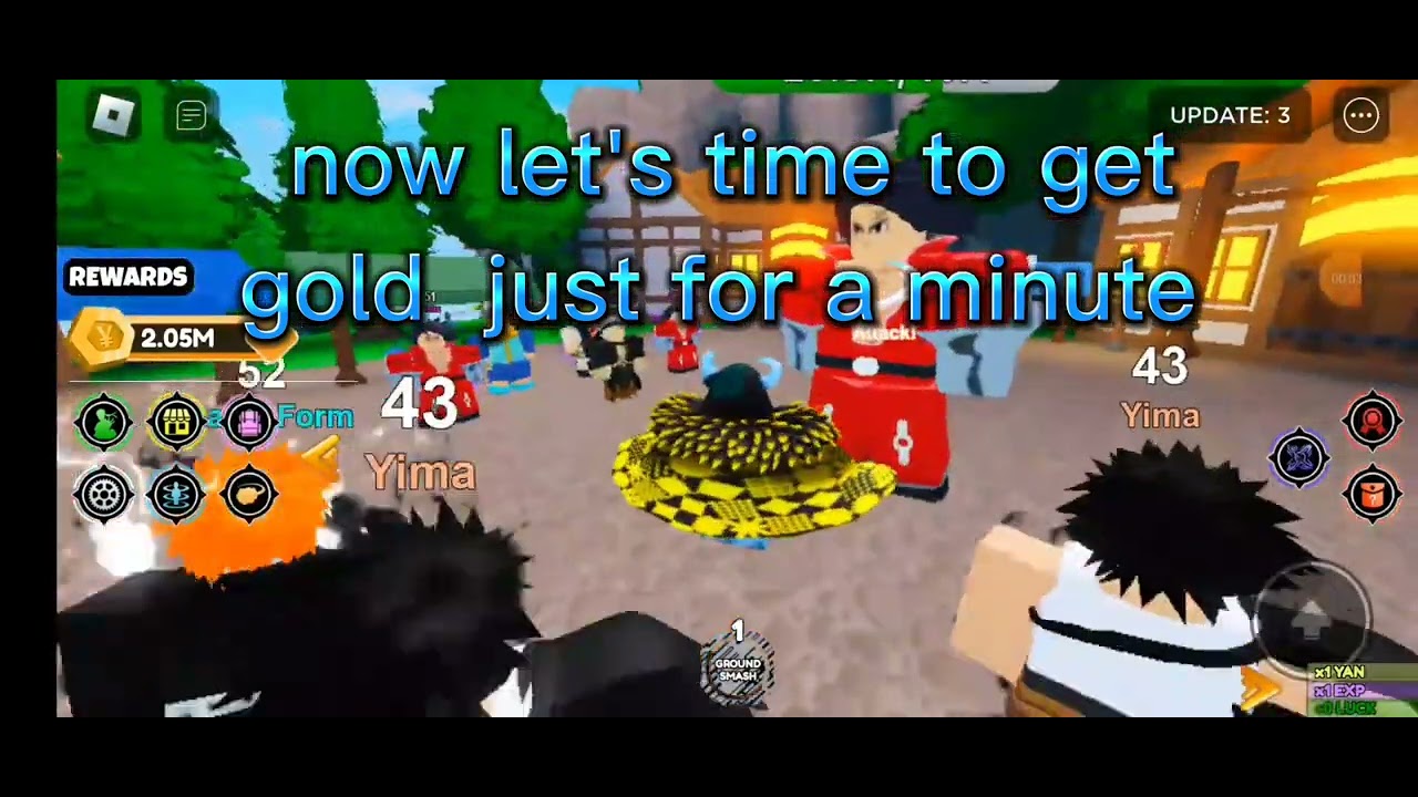 trying to become stronger in this game Roblox anime power simulator ...