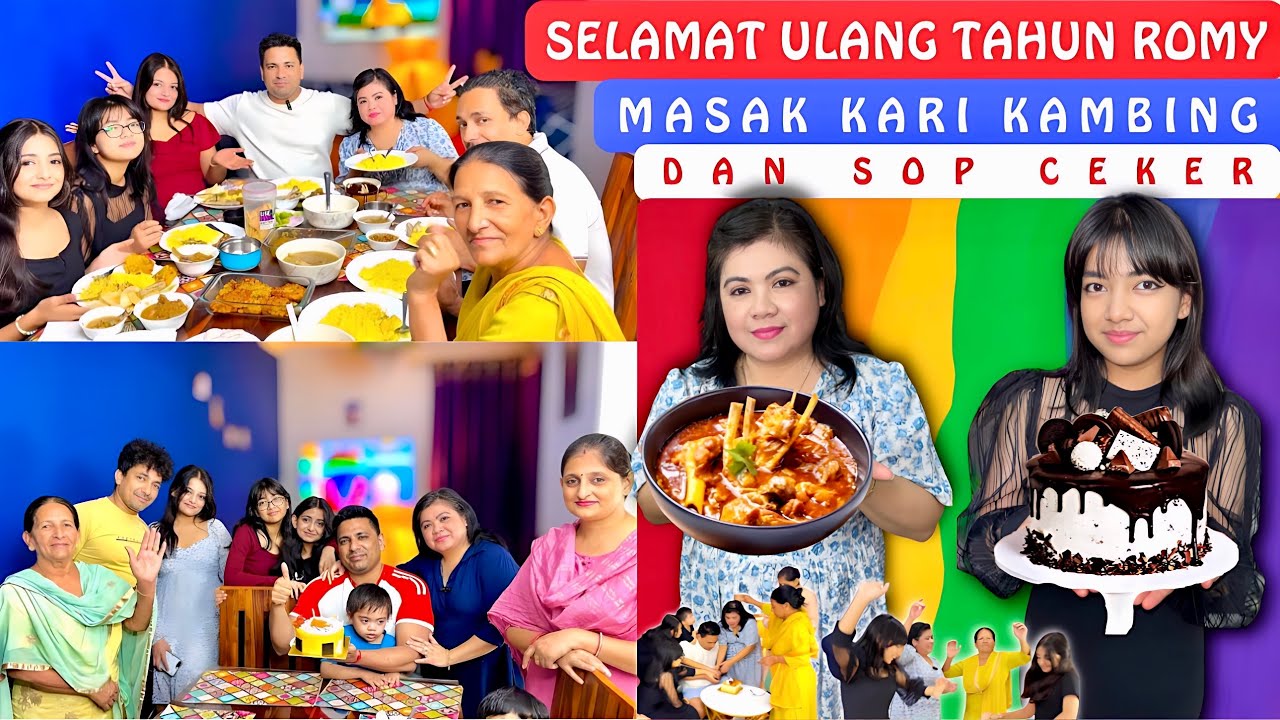 Selamat Ulang Tahun Papa Romy‼️Masak Kari Kambing dan Sop Ceker Untuk ...