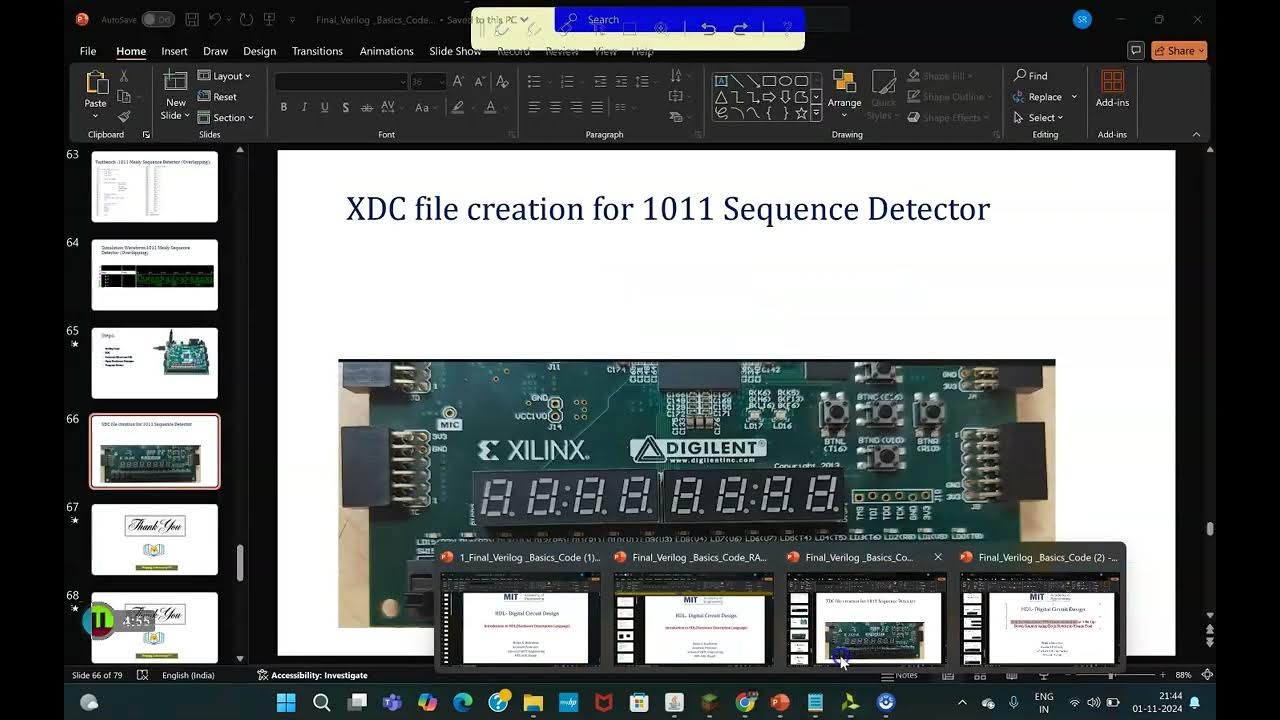 Step-by-Step Guide:FPGA implementation of 1011 Mealy overlapping sequence Detector using Vivado ...