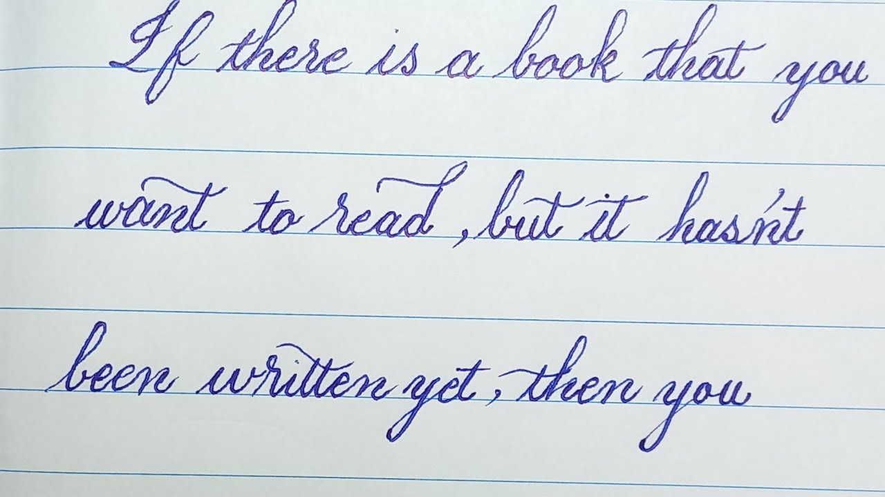 How To Write Neat Calligraphy | English Handwrting #calligraphy # ...