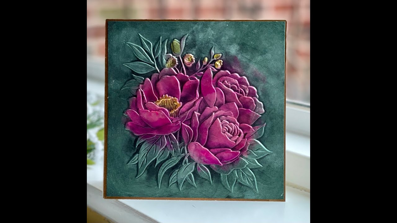 Lunar and Solar Pastes on an Embossed Panel - YouTube